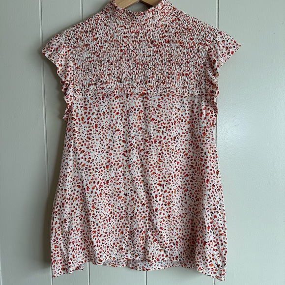 THML | Tops | Thml Floral Smocked Blouse Small | Poshmark